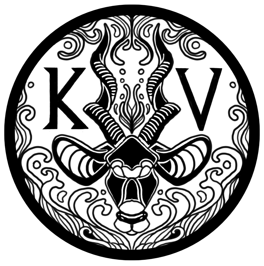 New KuduVoodoo Logo Sticker-Holo (Single and 3 Pack Listing)